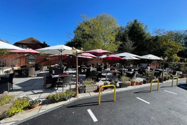 Dining at 3* star B&B Hotel Inn, Bramber, South Downs, West Sussex